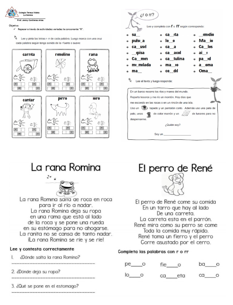 Repaso Consonante R | PDF
