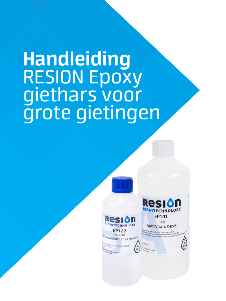 Handleiding: RESION Epoxy Giethars Voor Grote Gietingen | PDF