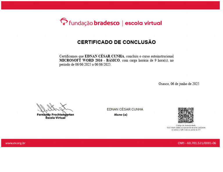 Certificado Ednan | PDF