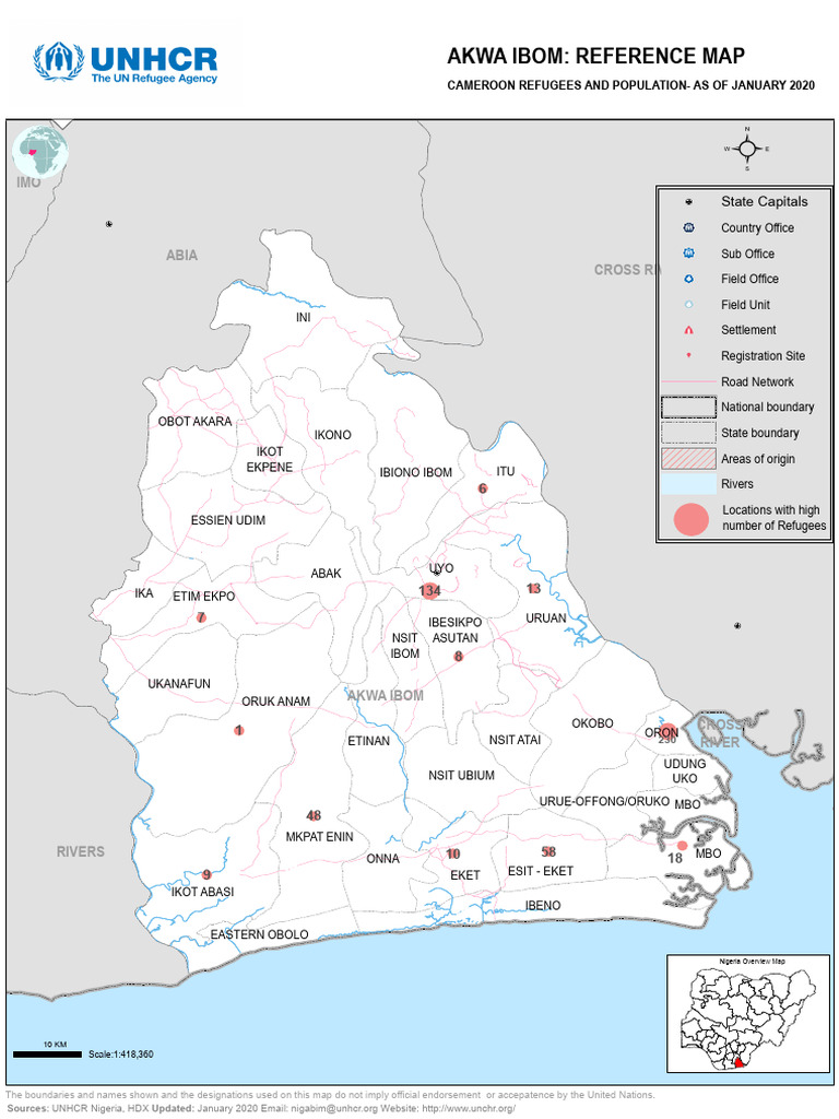 Akwa Ibom Reference Map 2020 | PDF
