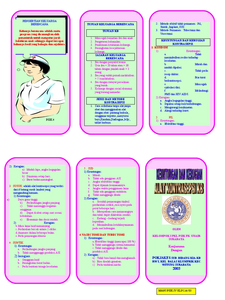 Leaflet Keluarga Berencana untuk Ibu | PDF | Sains & Matematika