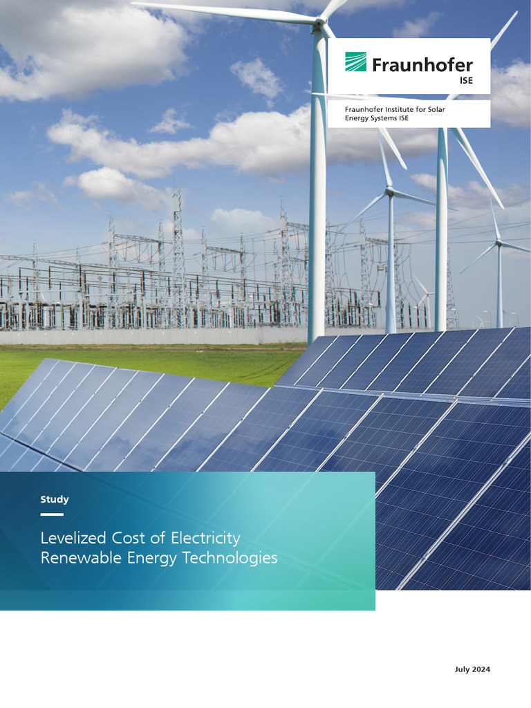 LCOE Analysis of Renewable Energy 2024 | PDF | Photovoltaics ...