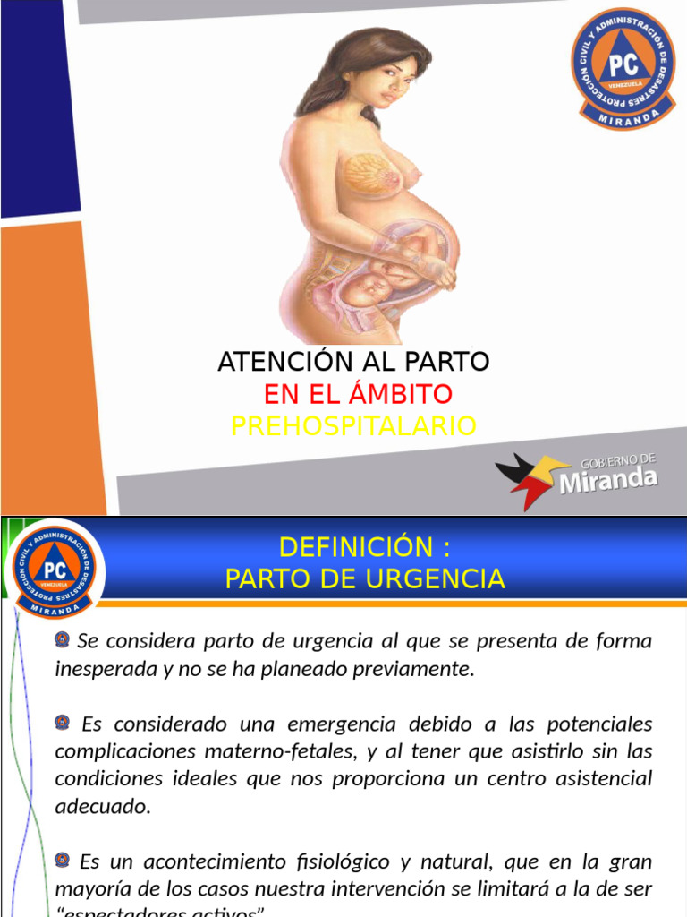 Asistencia al Parto de Urgencia Prehospitalario | PDF | Parto | El embarazo
