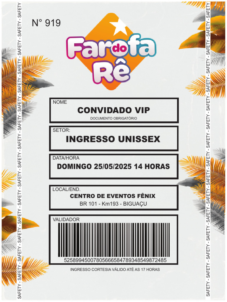 Ingresso N919 | PDF