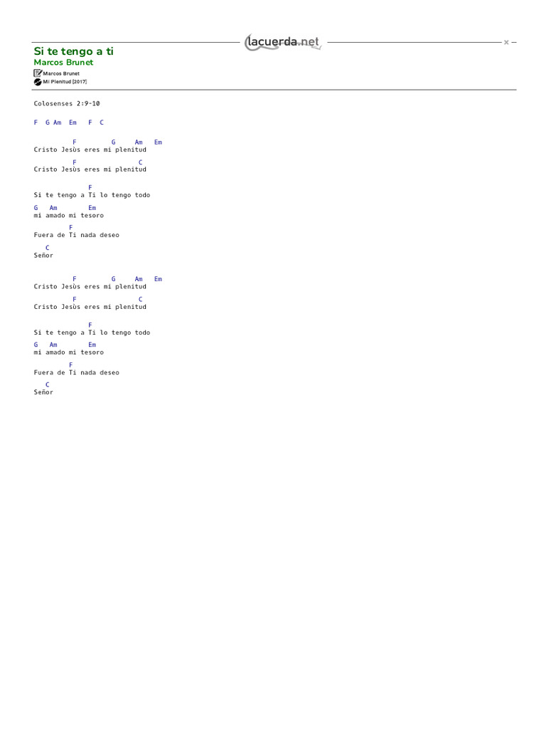 Si Te Tengo A Ti (C) | PDF