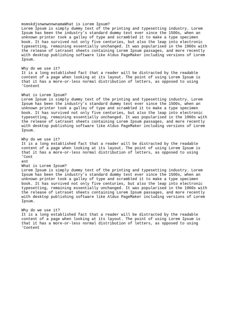 Understanding Lorem Ipsum Usage | PDF | Page Layout | Design