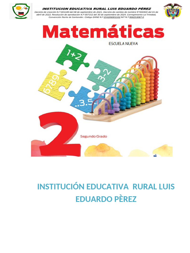 Modulo 1 Matematicas Segundo | PDF | Matemáticas | Aritmética