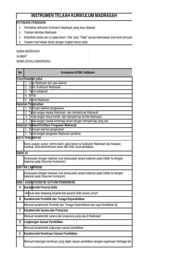 Validasi Kurikulum 2025 Kec. Lawang | PDF