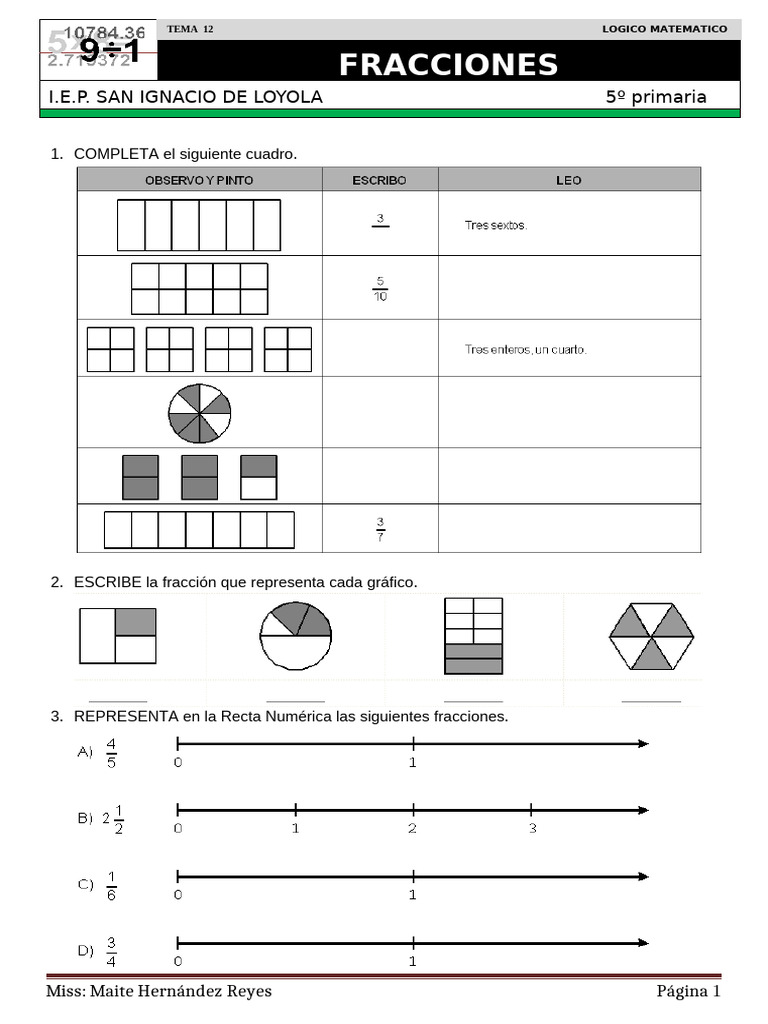 II TRIMESTRE 5º Prim Ignacio | PDF | Matemática Elemental | Matemáticas