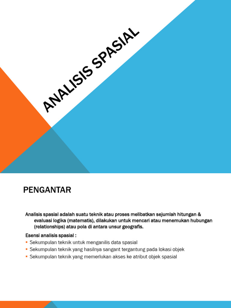 MATERI-7 Analisis Spasial | PDF