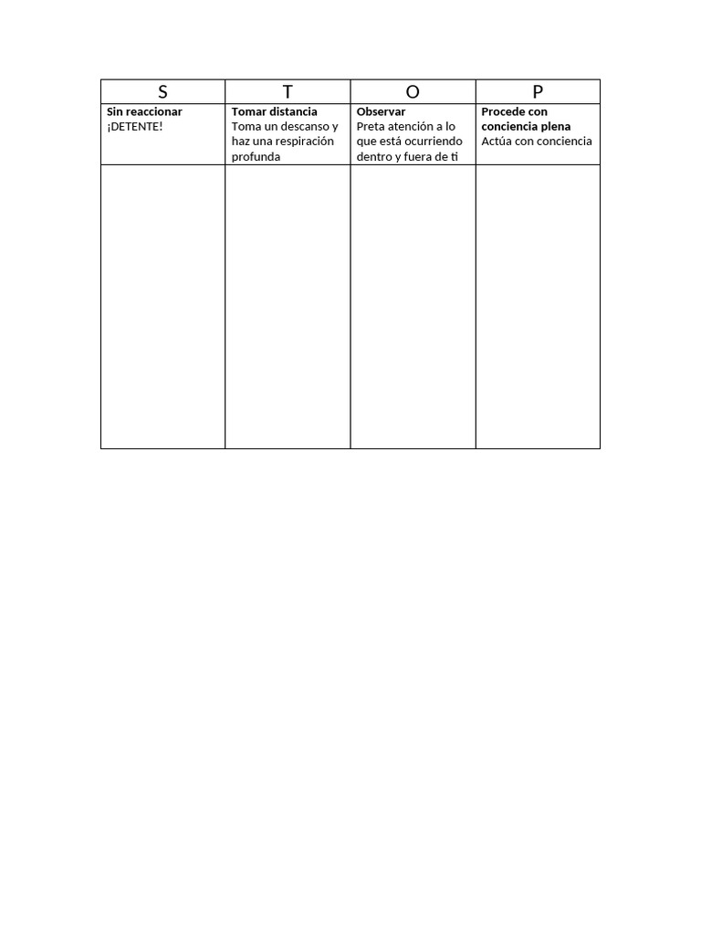 PLantilla de STOP | PDF