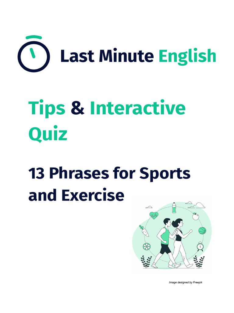 Sports and Exercise Phrases Guide | PDF