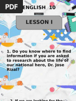 ENGLISH 10 MODULE 1 PPT Slide | PDF | Graphics | Chart