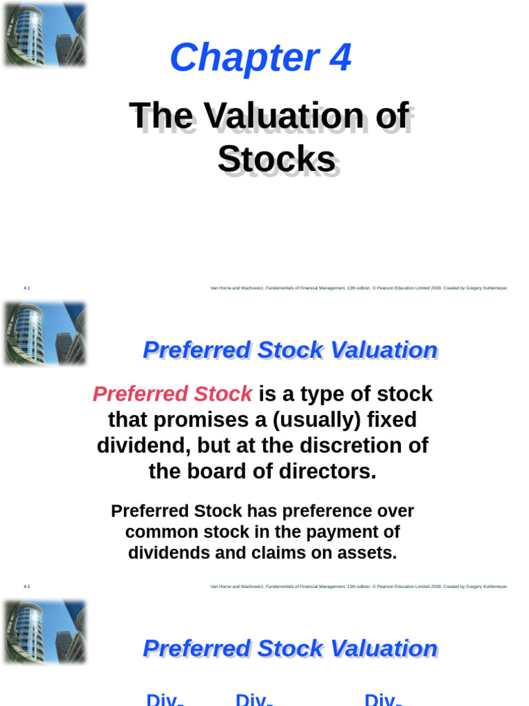 STOCK VALUATION-Part 8 | PDF | Stocks | Valuation (Finance)