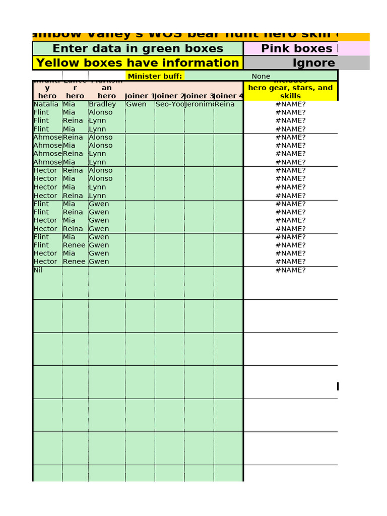 WOS Bear Hunt Troop Ratio Calculator | PDF | Military Forces | Military ...