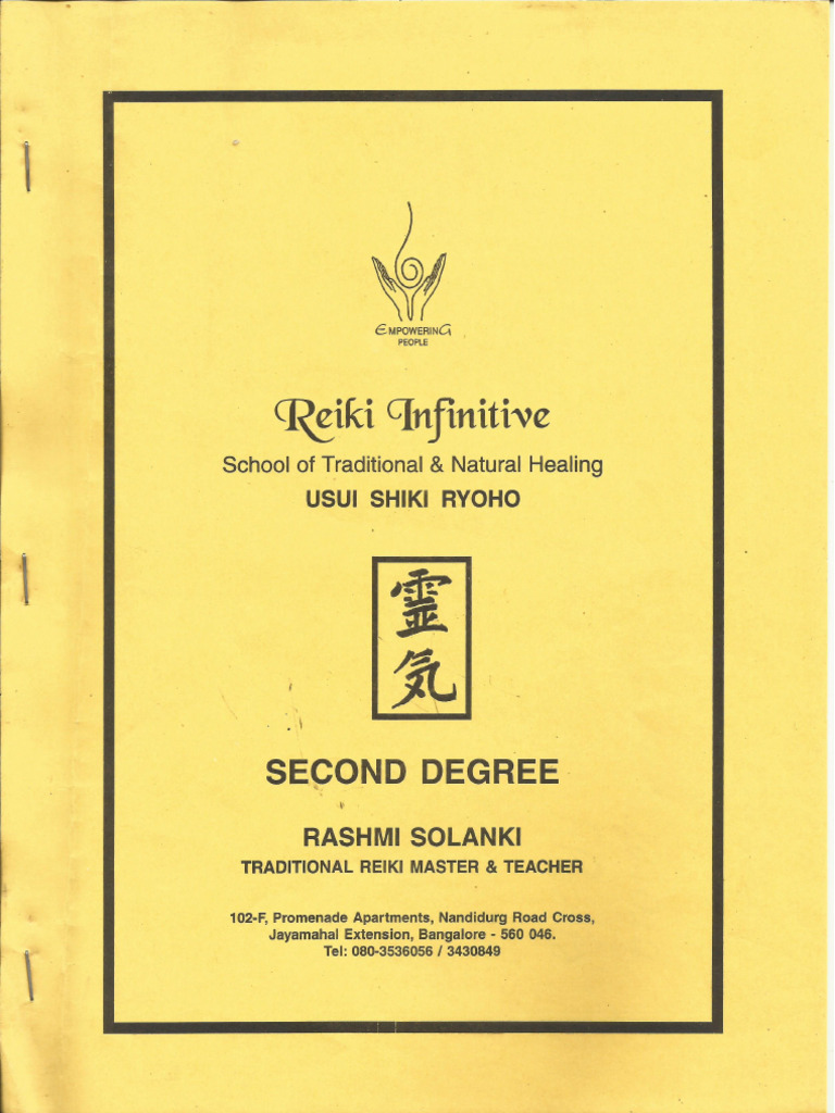 Reiki Second Degree Booklet 2 | PDF