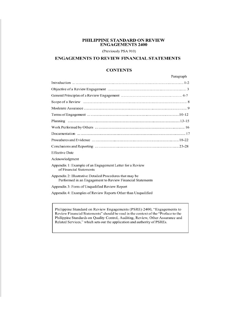 Psre 2400 | PDF