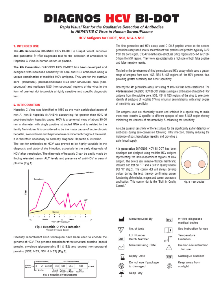 Manual DiagnosHCVBi Dot | PDF | Hepatitis C | Hepatitis C Virus