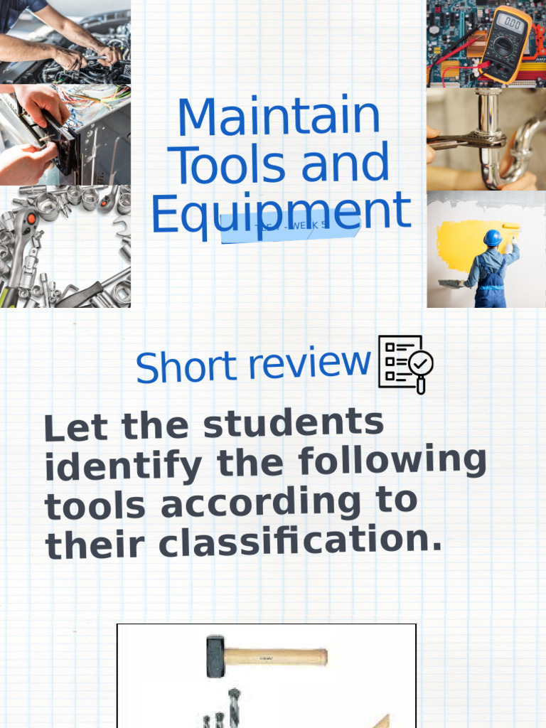 Tool Maintenance and Care Guide | PDF | Wear