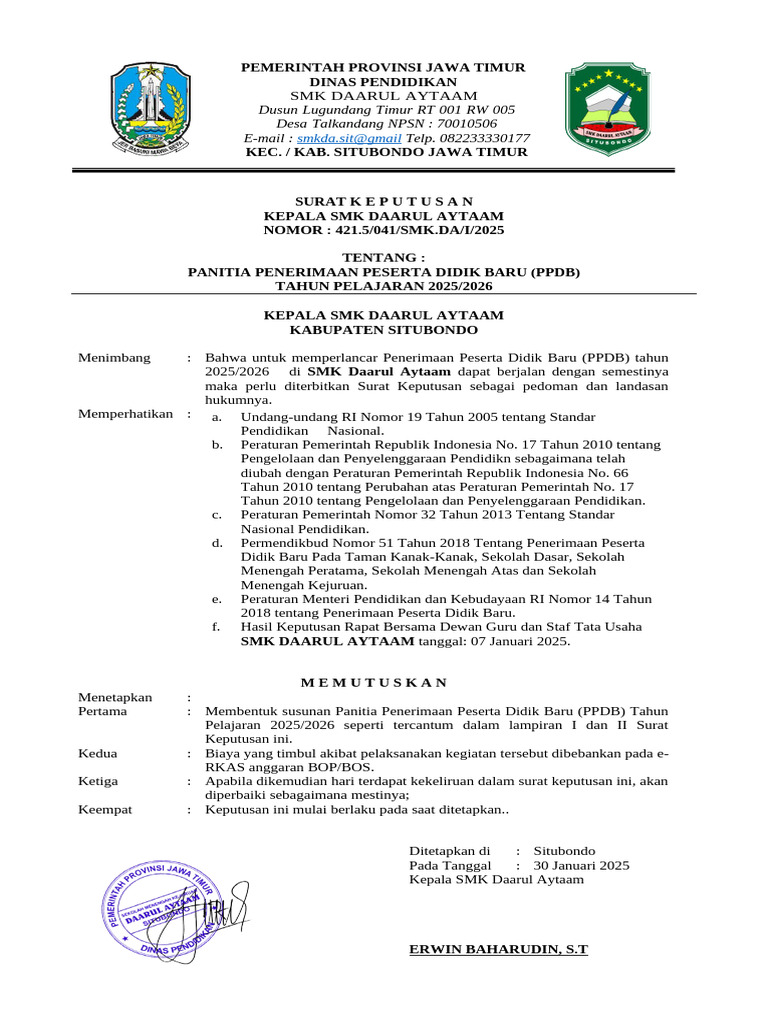 SK PPDB 2025-2026 | PDF