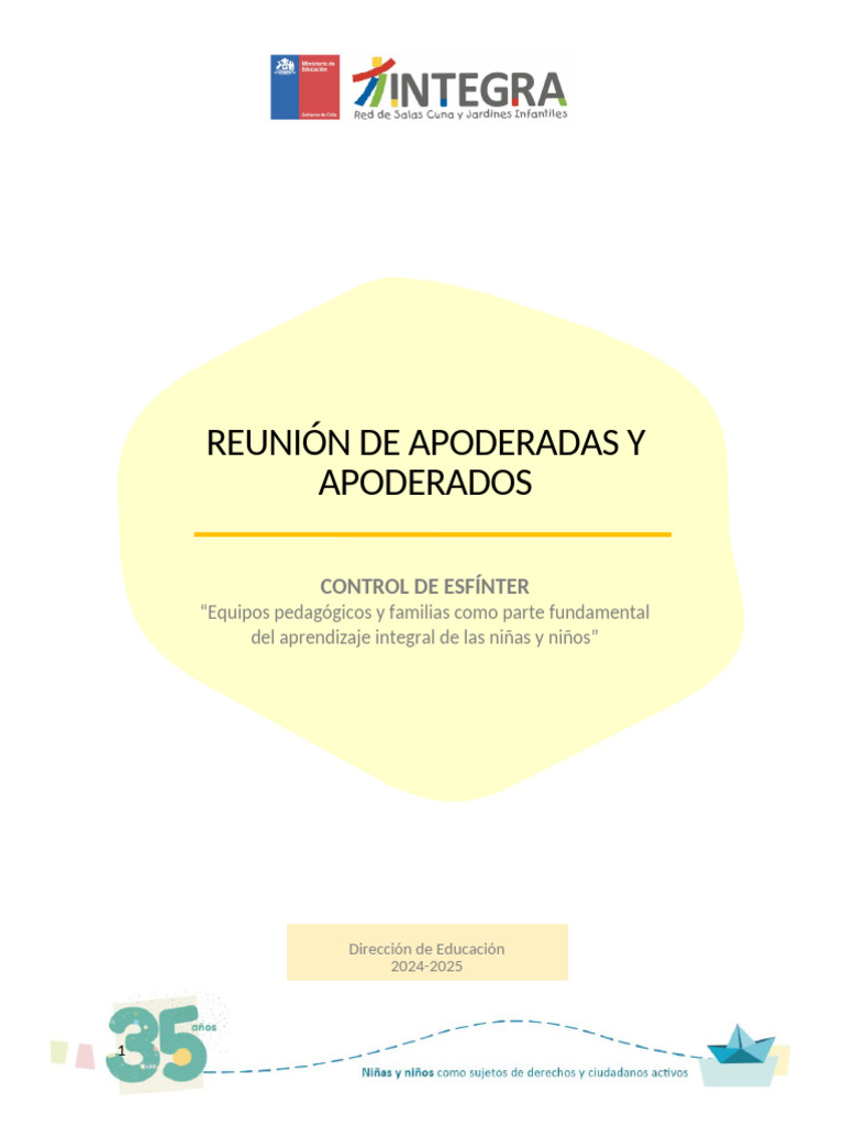 Taller Reunión de Apoderados PCE 2025 | PDF | Educación de la primera infancia | Aprendizaje