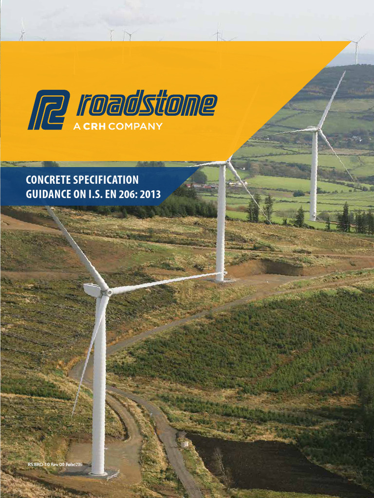 Roadstone Concrete Specification Guide | PDF | Concrete | Water