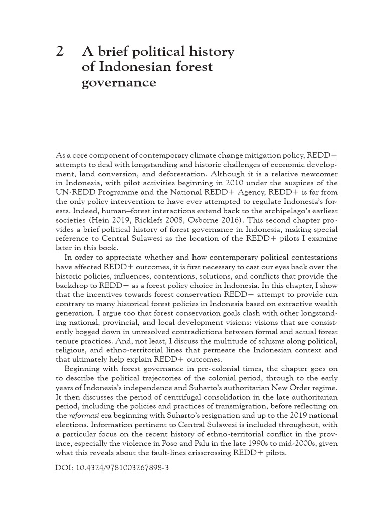 Political History of Indonesian Forest Governance | PDF | Indonesia