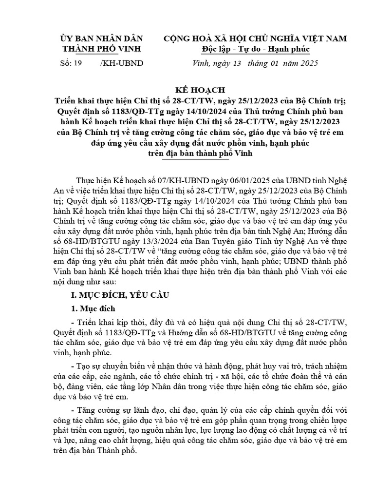 KH Thuc Hien Chi Thi 28 20250120250113105356827 Signed | PDF