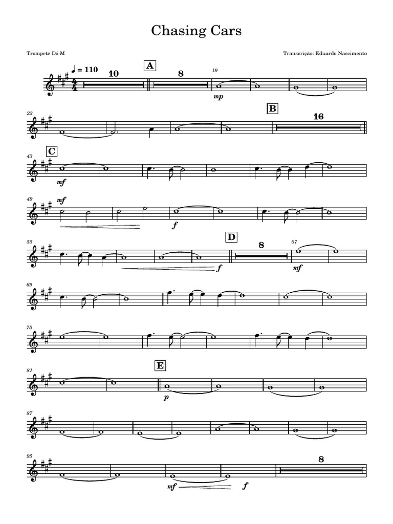 Chasing Cars | PDF