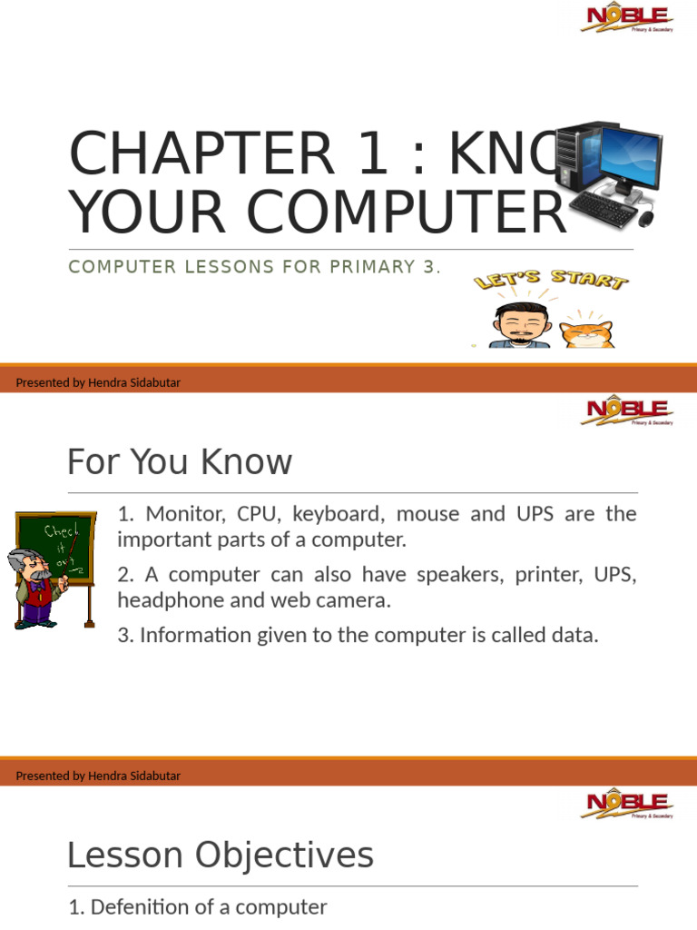 CHAPTER 1 - Know Your Computer | PDF | Operating System | Input/Output