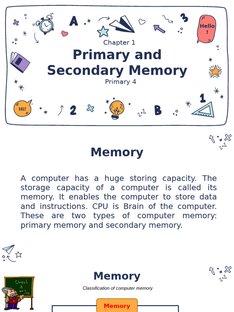 Chapter 1 - Primary and Secondary Memory | PDF | Computer Data Storage ...