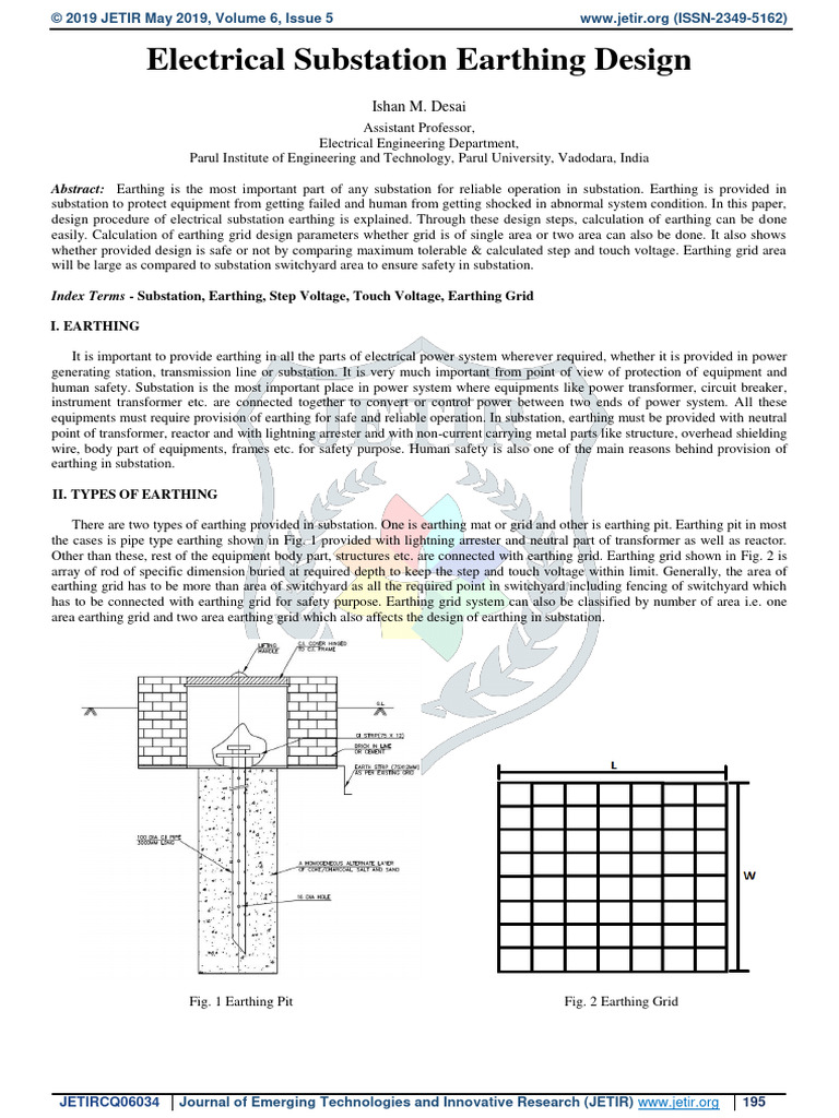 Electrical Substation Earthing Design | PDF | Electrical Grid | Electricity