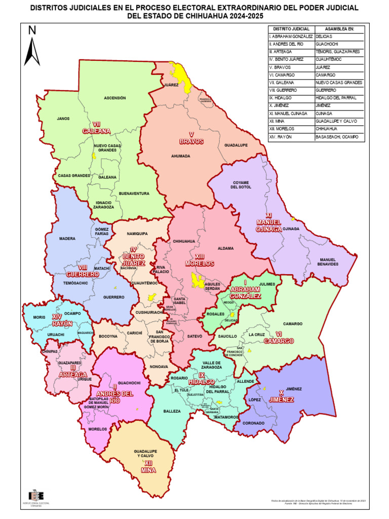 Mapas Distritos Judiciales | PDF | Chihuahua (estado)