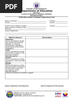Revised STAR OBSERVATION Notes Blank Form | PDF