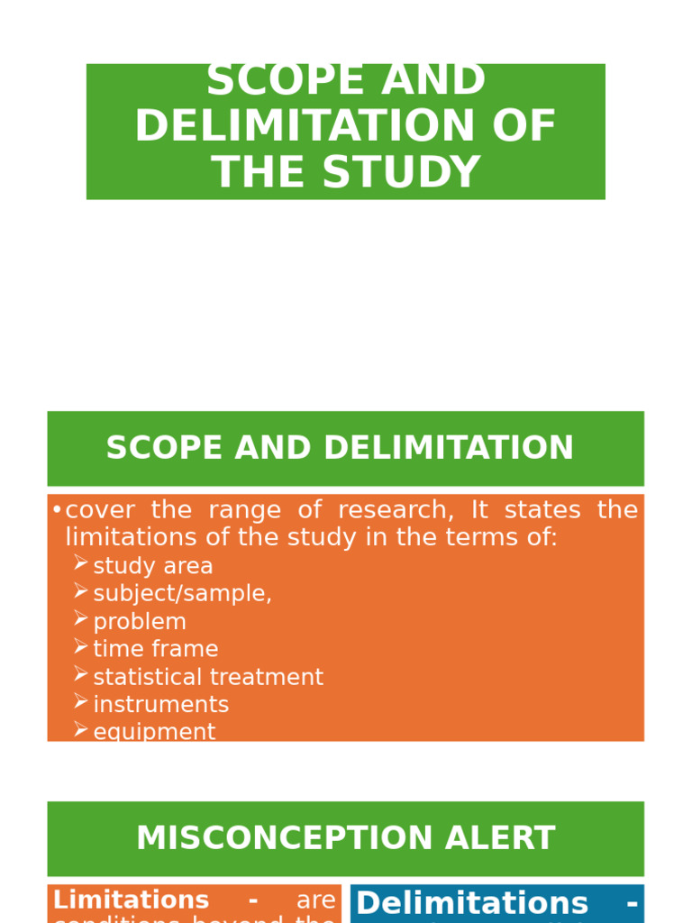 Scope and Delimitation Explained | PDF