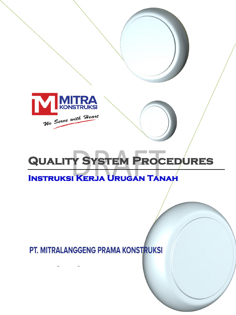 Instruksi Kerja Urugan Tanah Proyek | PDF