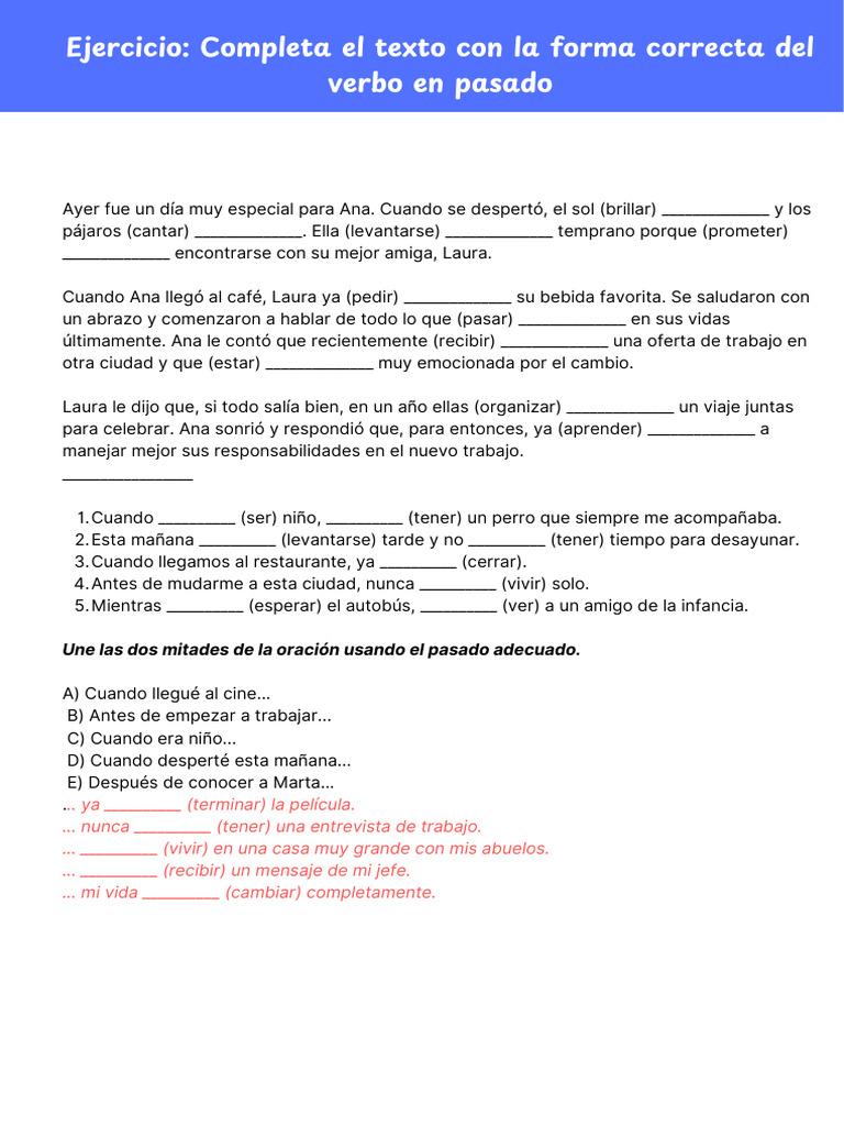 Contraste de Pasado | PDF