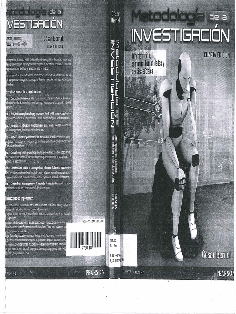 Metodología de La Investigación 4ed César Augusto Bernal Torres | PDF