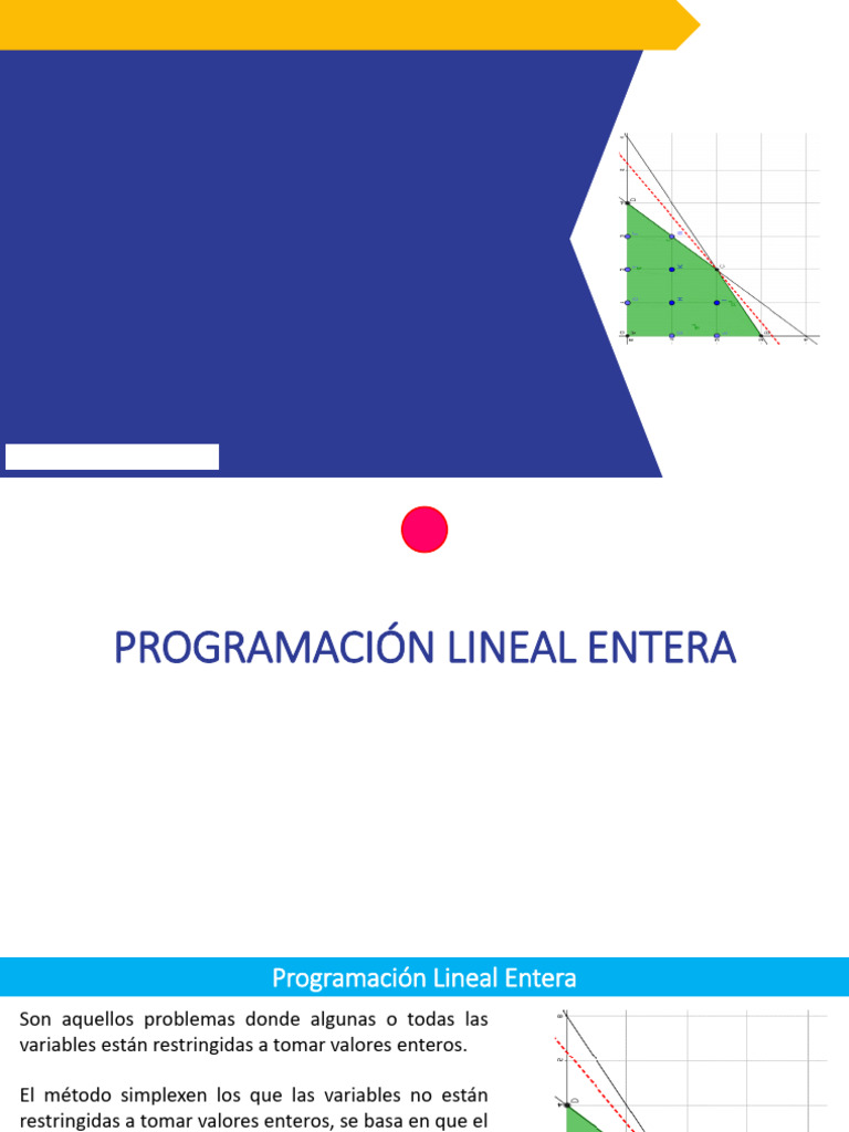 Programación Lineal Entera: Conceptos y Ejemplos | PDF | Programación ...