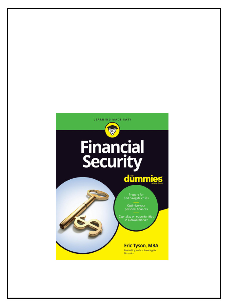 Financial Security For Dummies 1st Eric Tyson Mba Download | PDF