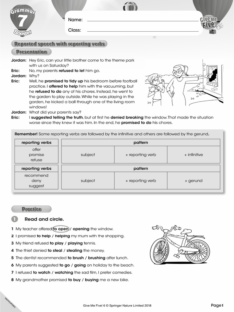 Grammar Booster GMF 6 | PDF