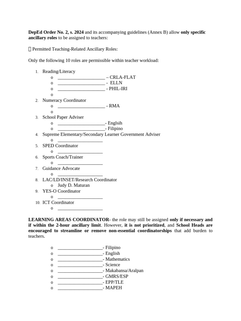 DepEd Order No 002 | PDF