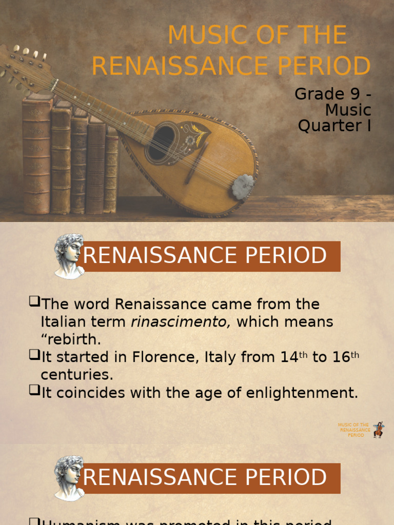 q1 Renaissance - Music | PDF | Choir | Renaissance