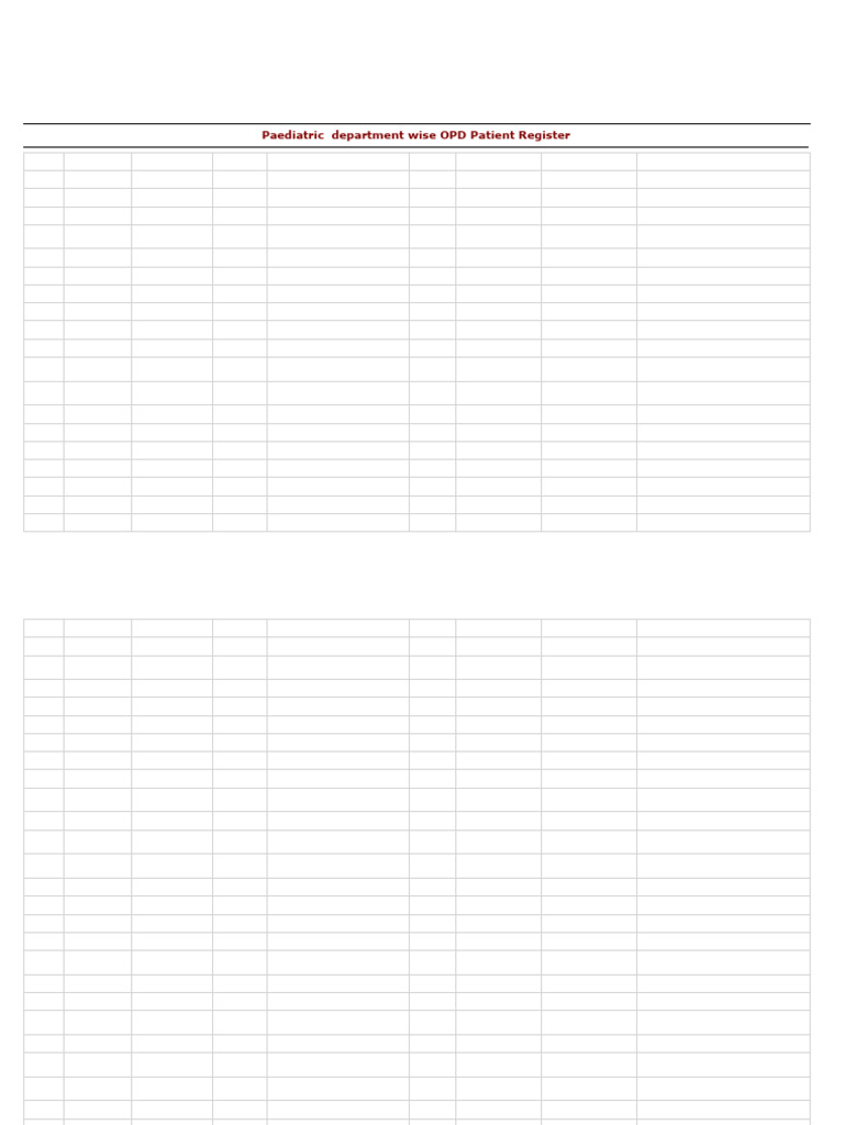 OPD Patient Register - August 2025 | PDF | Immunology | Respiratory ...