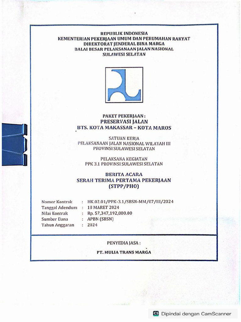 Bast Pho MTM Makassar Maros 2024 | PDF