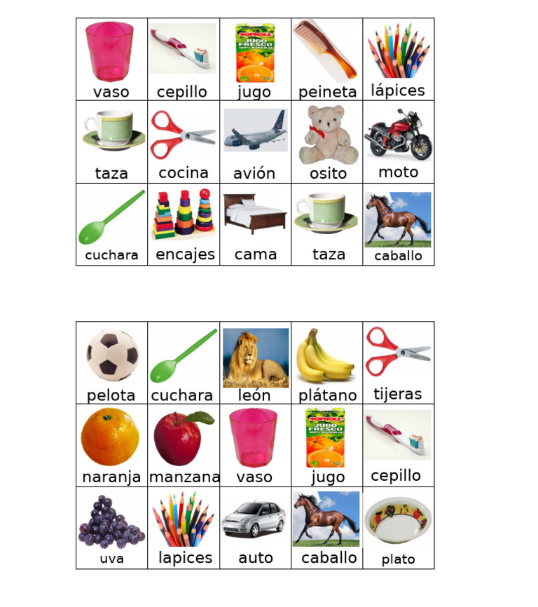 Lotos 16 Objetos Comunes Cony | PDF