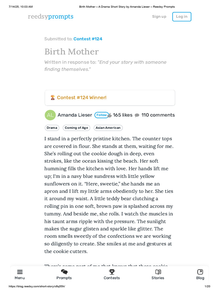 Birth Mother: Reedsy Contest Winner | PDF