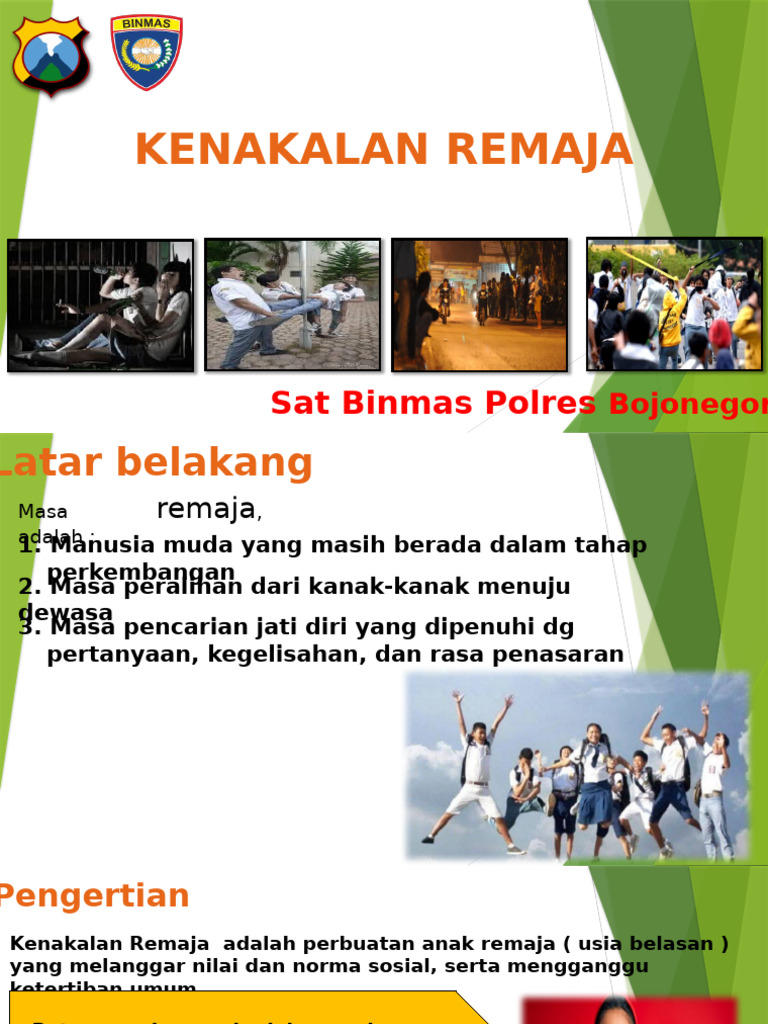 Mind Map Kenakalan Remaja | PDF