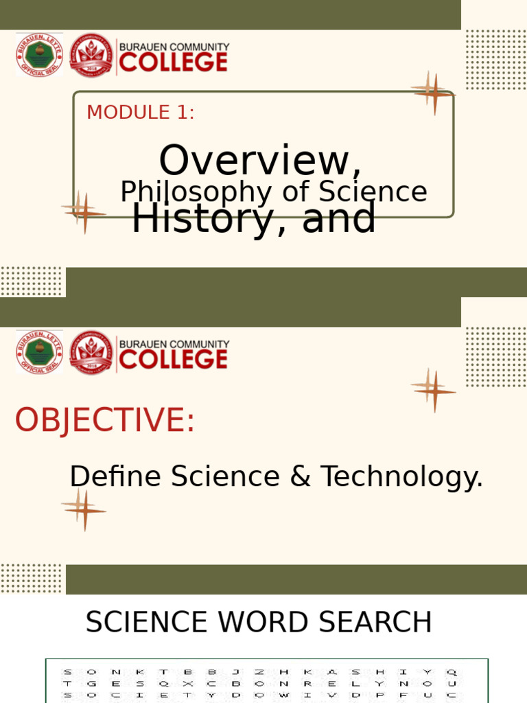 Science & Technology Overview Module | PDF