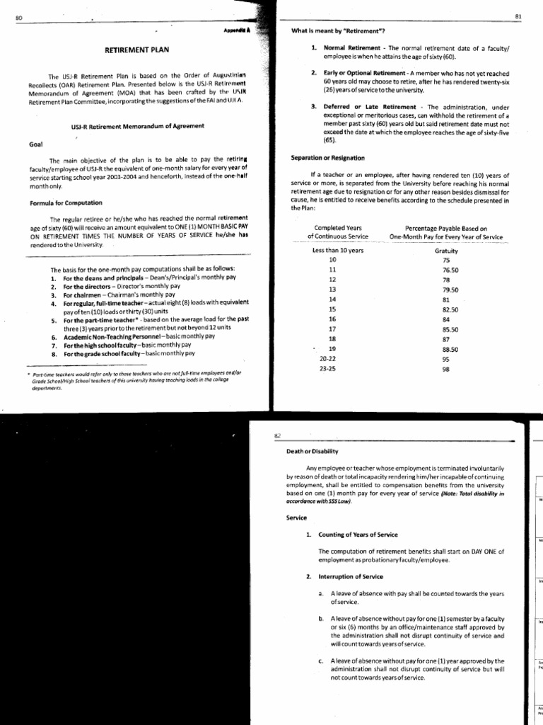 Retirement Plan | PDF